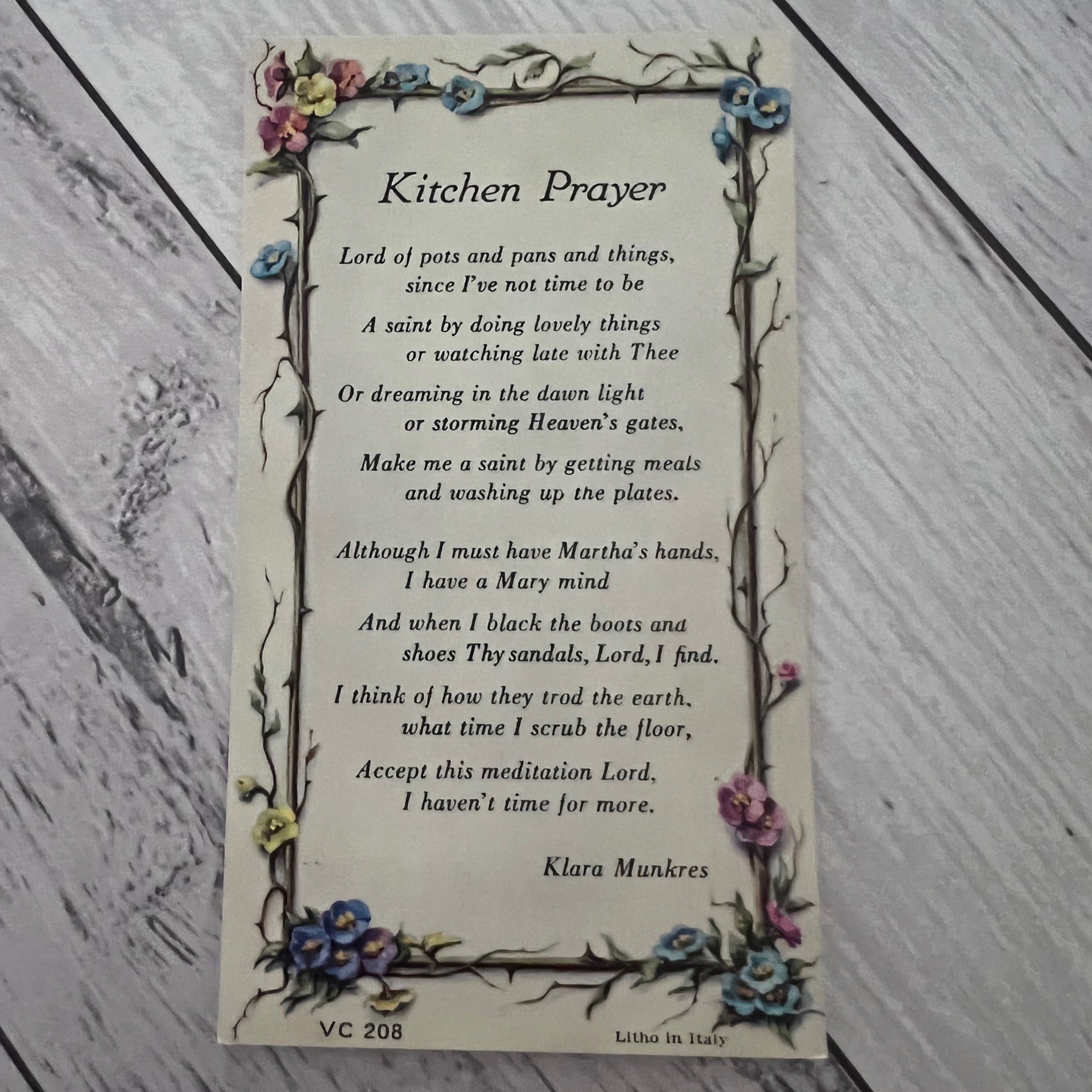 Kitchen prayer - VC208 | St Patrick's Gift Shop