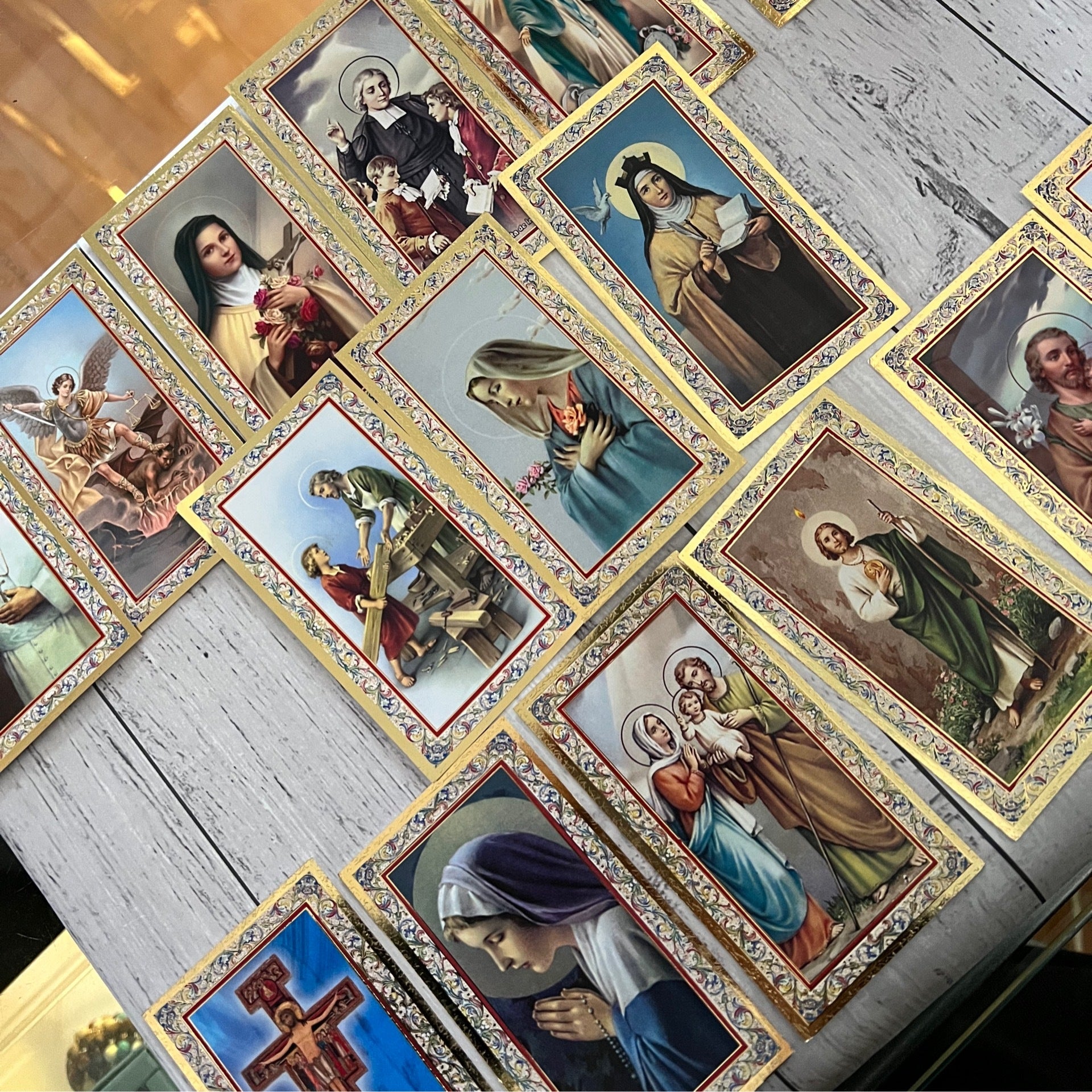 Gold Framed Prayer Cards - Various | St Patrick's Gift Shop